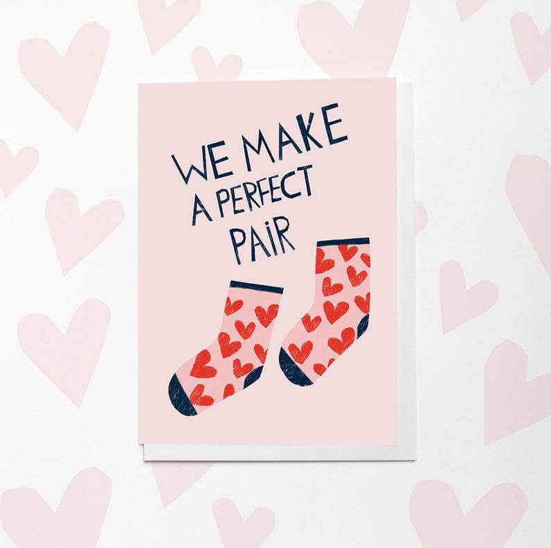 We Make A Perfect Pair - Anniversary / Valentines Card - Greeting Card ...